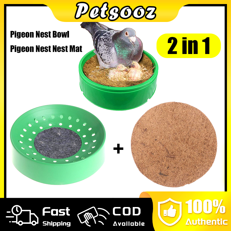 1/2/5 Sets Pigeon nest bowl Plastic Bird nest pot with Coconut fiber ...