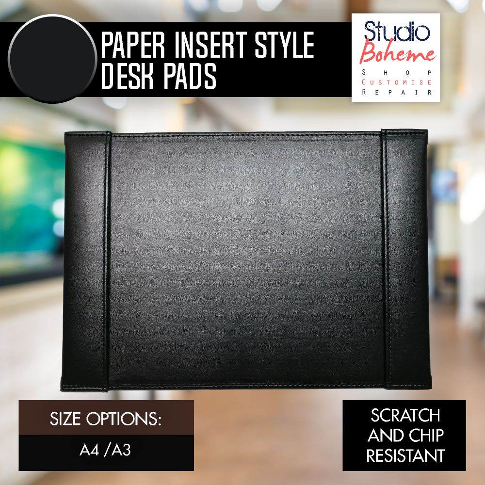 Leather Note pad holder Hotel Reception signature pad office deskpad ...