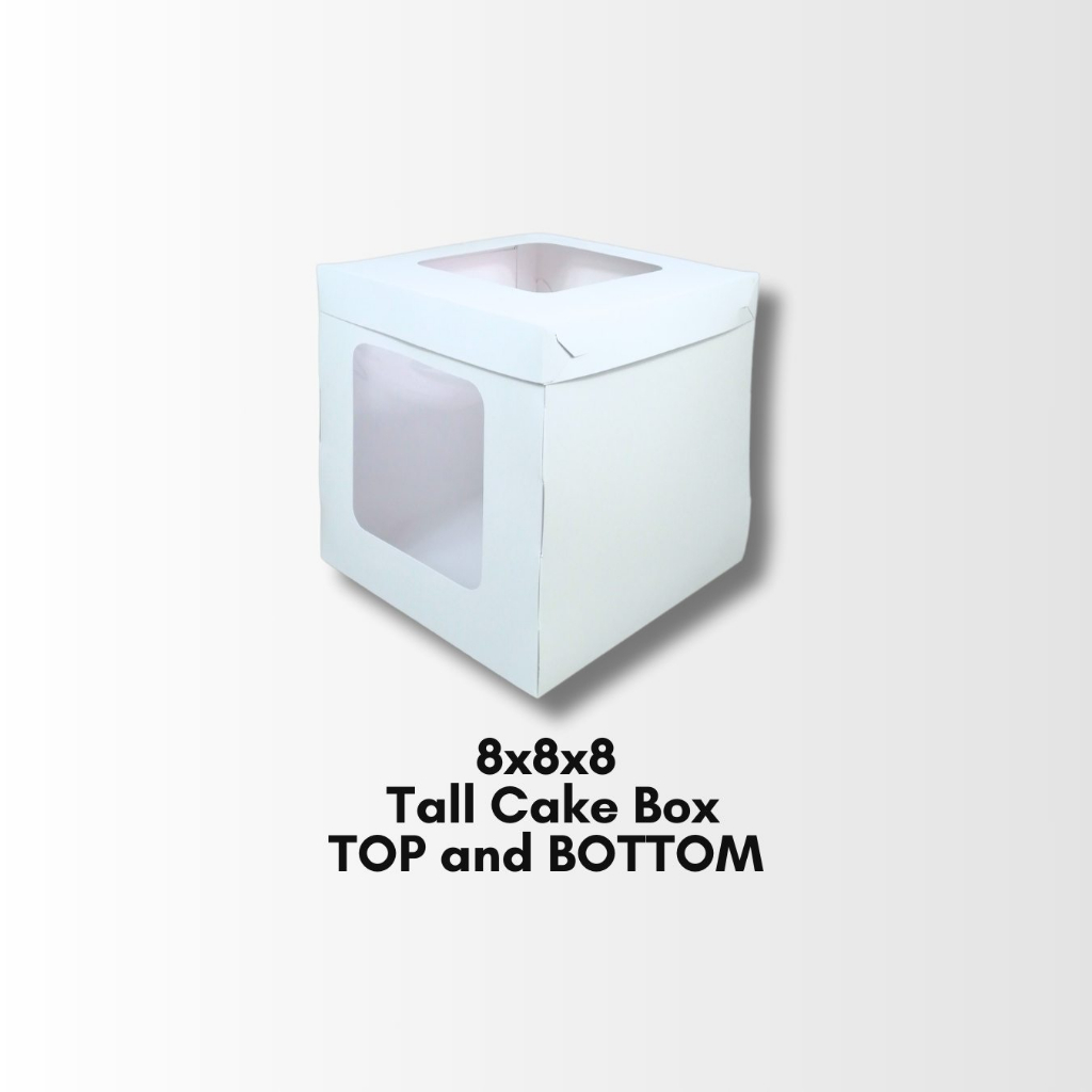 8x8x8 inches Tall Cake Boxes 10pcs | Shopee Philippines