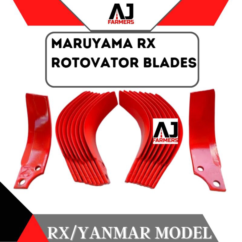 Maruyama Brand Right Left RX / Yanmar Model Kubota Tractor ROTOVATOR BLADE | Shopee Philippines
