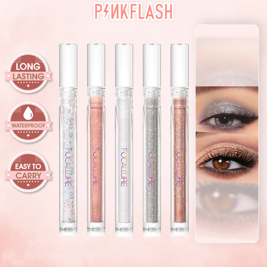 FOCALLURE Waterproof Starlight Liquid Eyeshadow High Pigment Eye Shades ...
