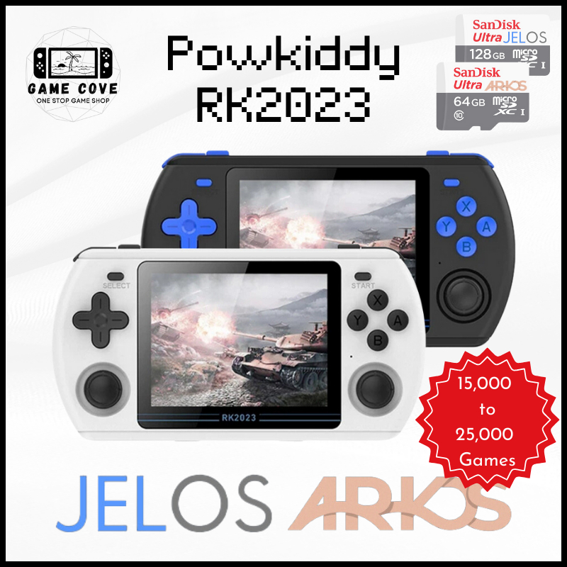 Powkiddy RK2023 [ARK OS JELOS | SANDISK] Retro Handheld Gaming Console ...