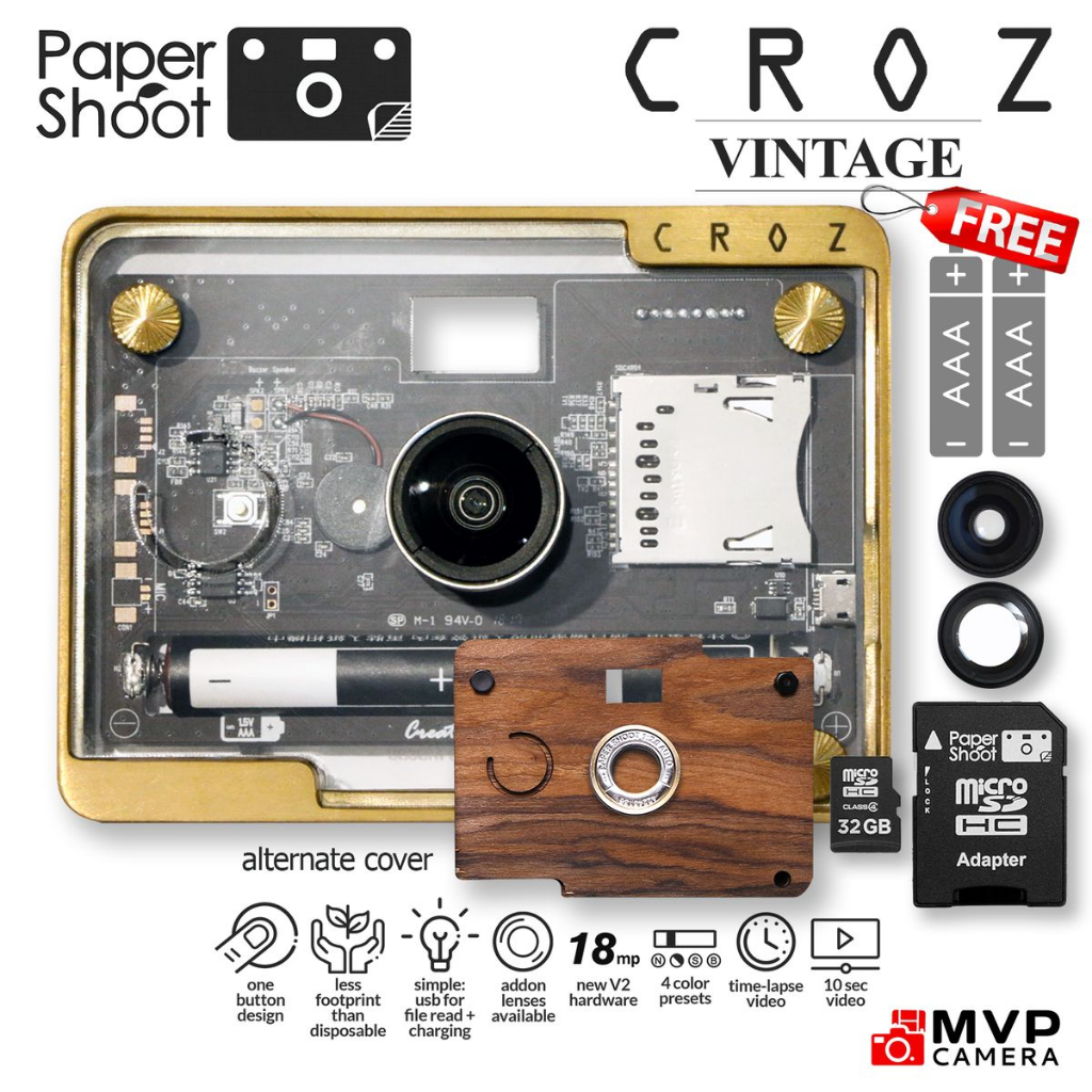 PAPERSHOOT 18MP Paper Shoot CROZ VINTAGE Digital Series PSVII 18M MVP ...