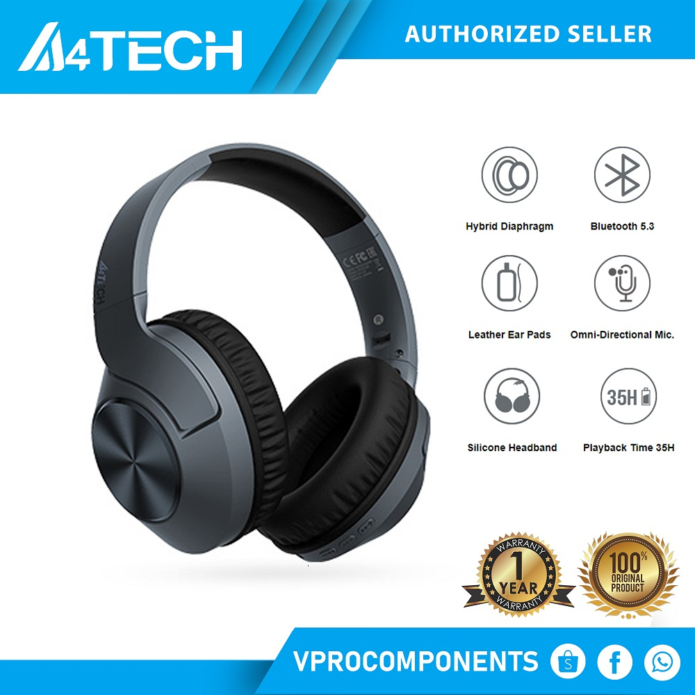 A4Tech BH300 Bluetooth Wireless Headphone | Shopee Philippines