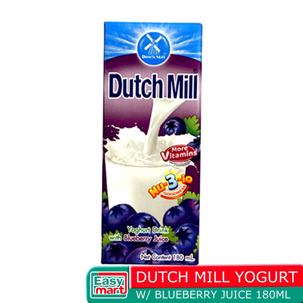 Easy.Mart Dutch Mill Yogurt With Blueberry Juice 180ml | Shopee Philippines