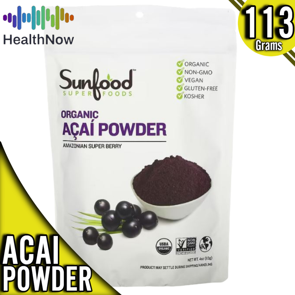 (EXP 5/24) Sunfood, Organic Acai Powder, 4 oz (113 g) | Shopee Philippines