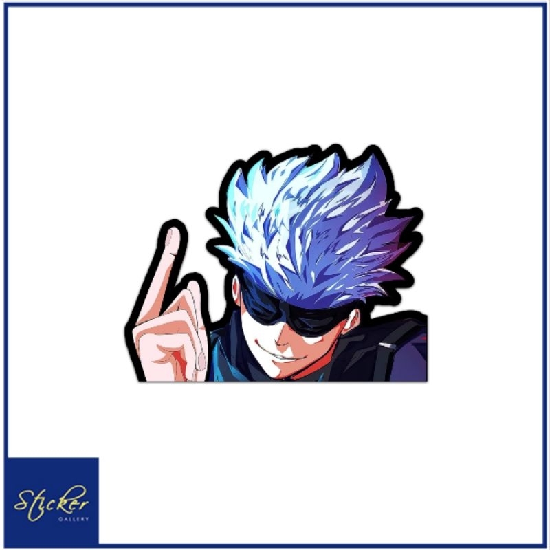 GOJO SATORU PEEKER ANIME WATERPROOF STICKER | Shopee Philippines