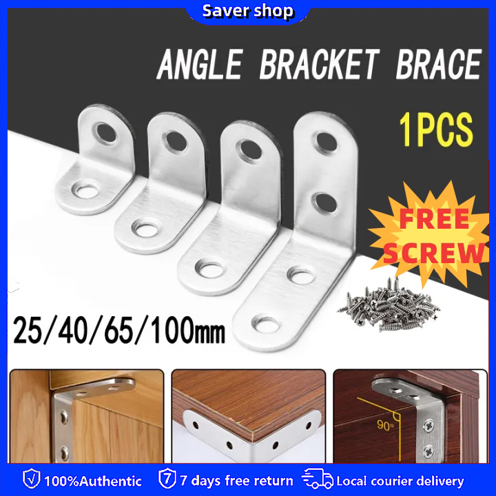 1PC Stainless Steel Corner Code Hardware Thickened Square Corner Code ...
