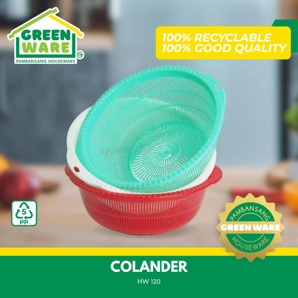 Greenware Kitchen Strainer Colander Available in 3 Size! HW-120 ...
