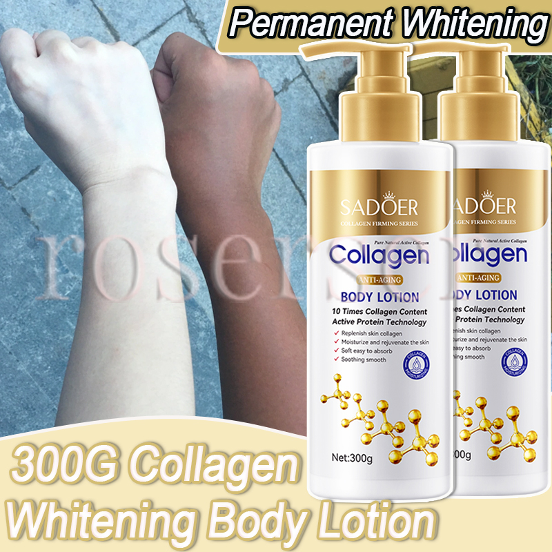 DEVNEN Collagen Whitening Body Lotion Moisturizing Improve Dark Remove Melanin Permanent ...