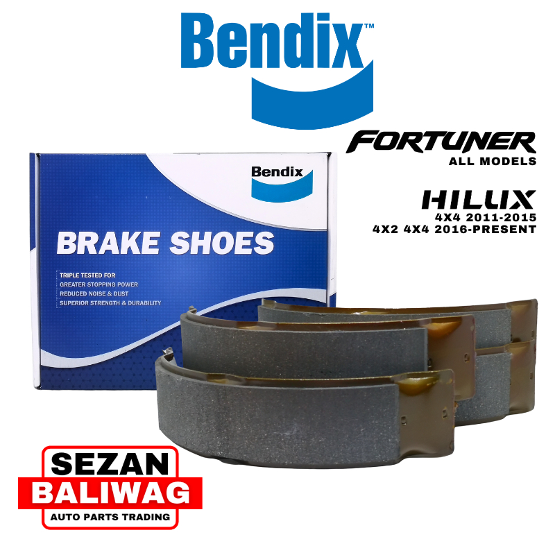 BENDIX BRAKE SHOE SET TOYOTA FORTUNER HILUX VIGO 2005-2022 DS2395 / BS5008 | Shopee Philippines