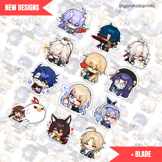 [SET3/7] Honkai: Star Rail - Blade Jing Yuan - Chibi, Emoji ...