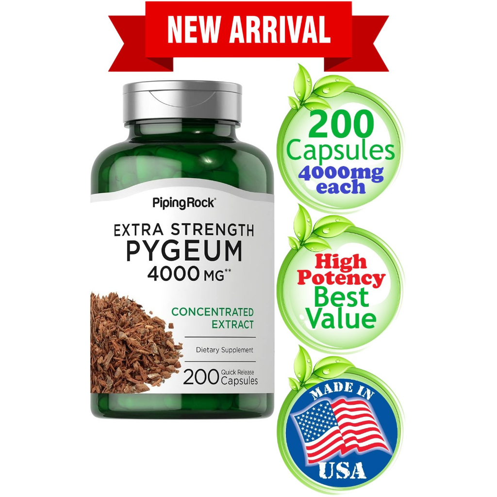 200 Caps Pygeum 4000mg Super Extract Pure & Potent Prostate Health ...