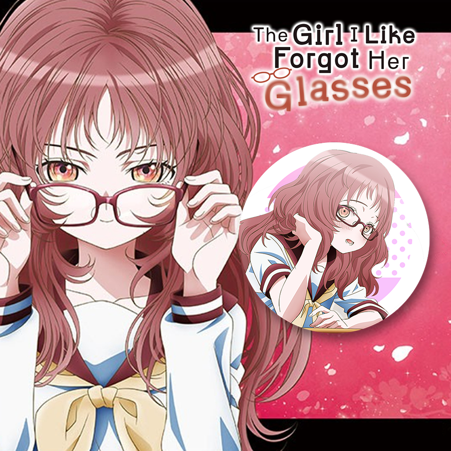 The Girl I Like Forgot Her Glasses Anime Button Pins / Badge | Shopee ...