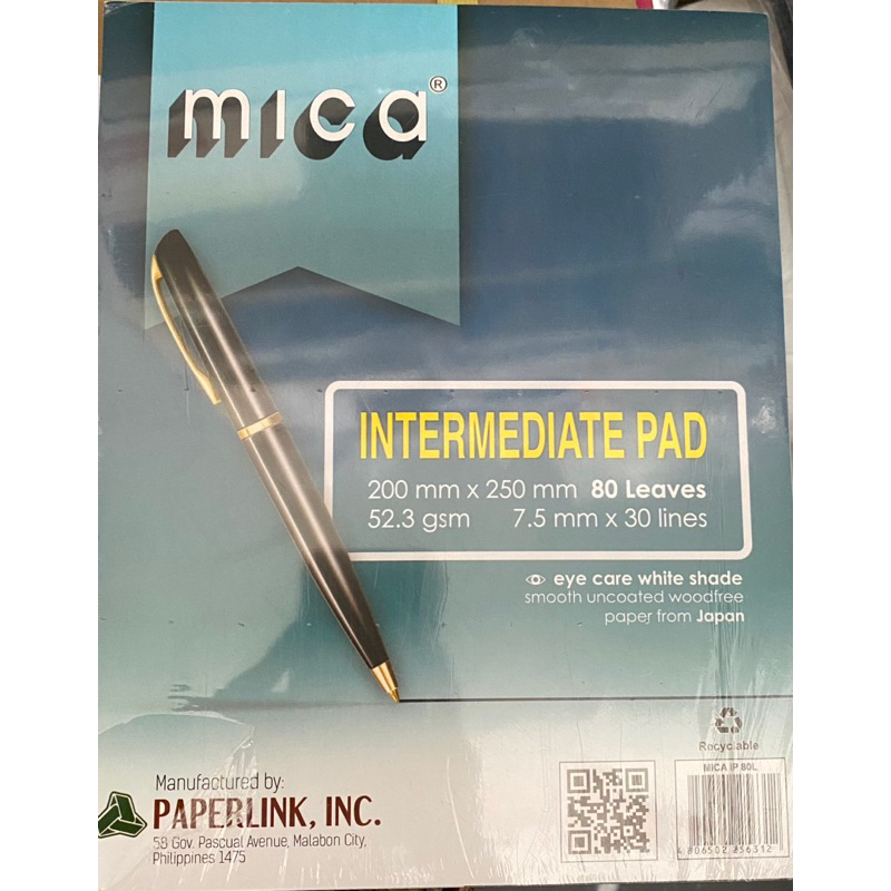 1 ream Mica Intermediate Long pad (10 pads per ream) | Shopee Philippines