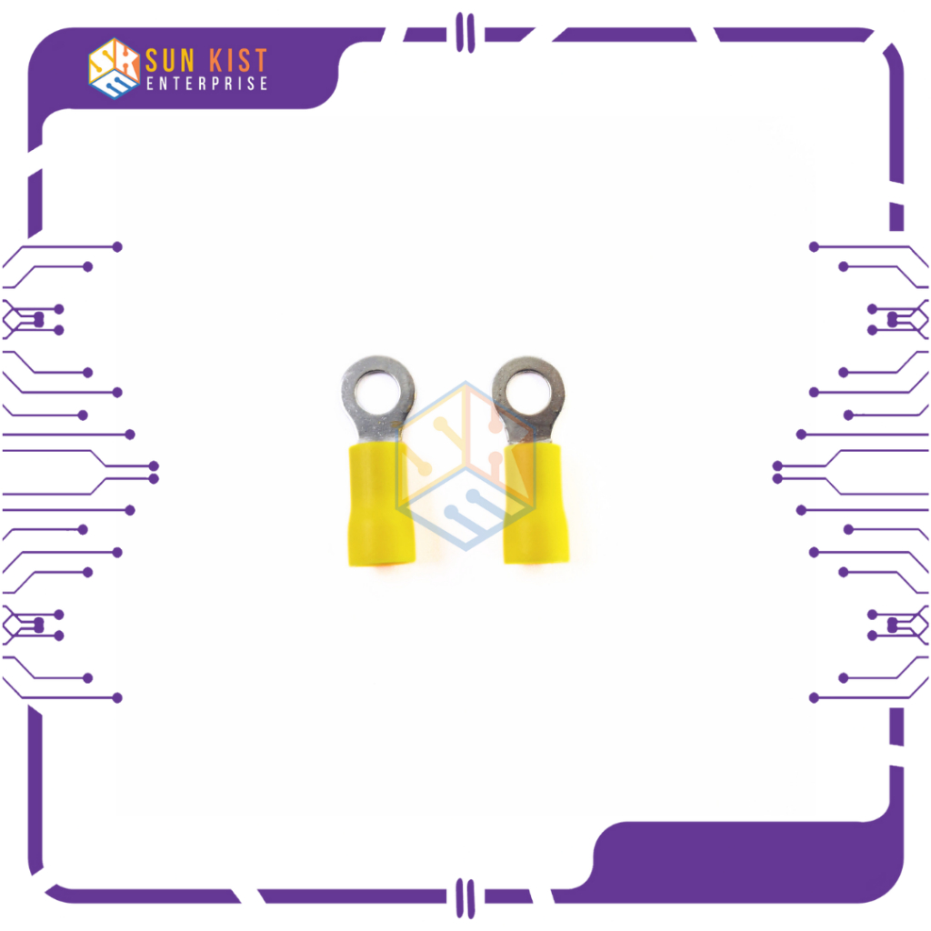 Insulated Ring Type Lugs Yellow RV3. 5-5 2pcs | Shopee Philippines