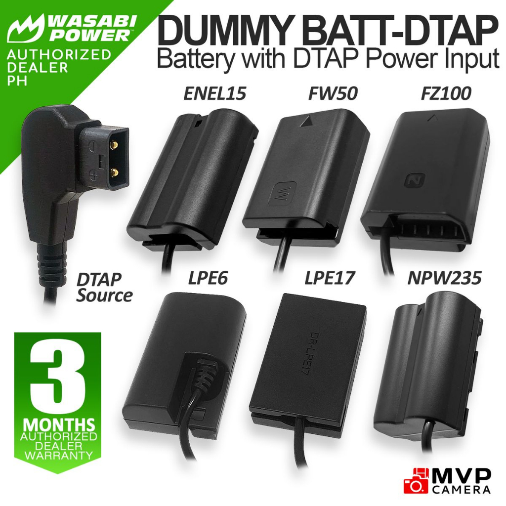 WASABI POWER Camera ENEL15 FW50 FZ100 LPE6 LPE17 NPW235 Dummy Battery ...