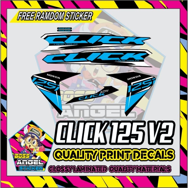 Honda Click 125 Version 2 Stock Decals | Shopee Philippines