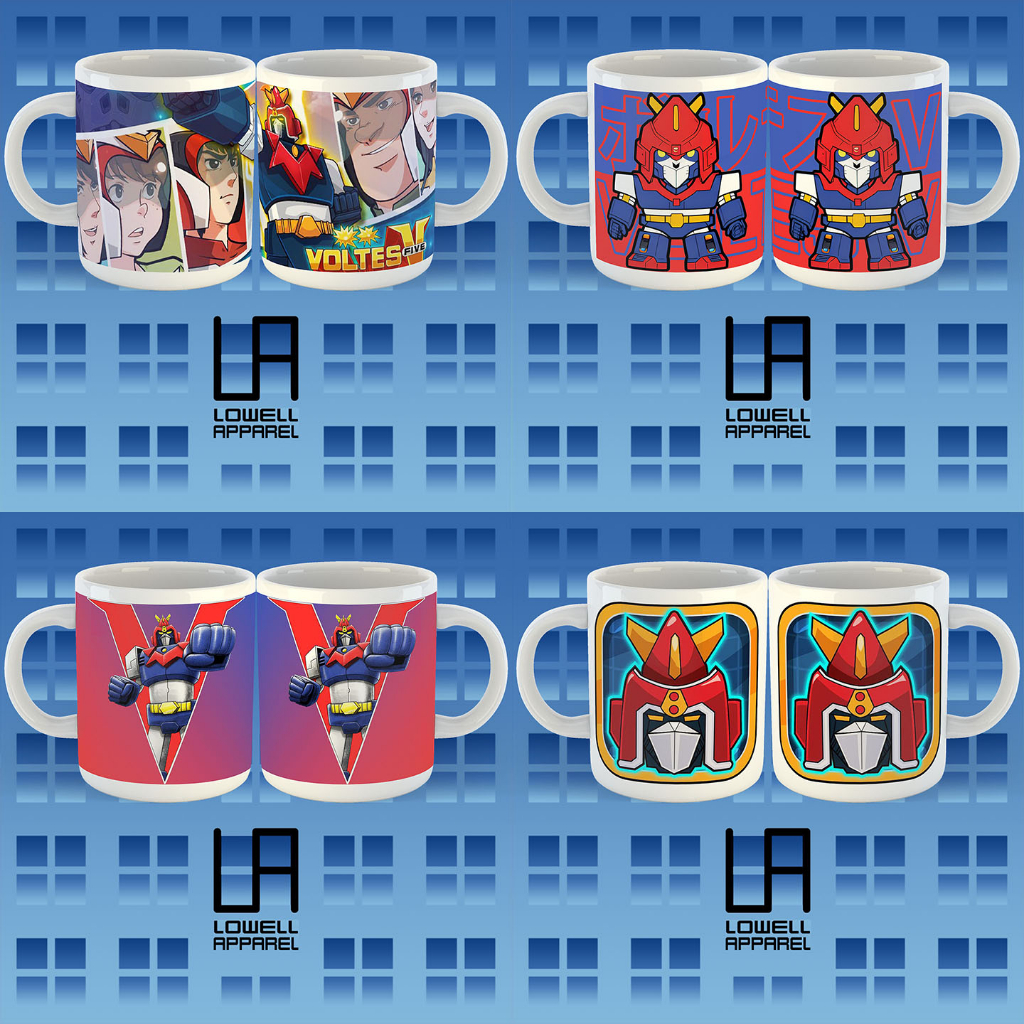 Voltes V Chibi Steve Mark Big Bert Little John Jamie Anime Mug - Anime ...