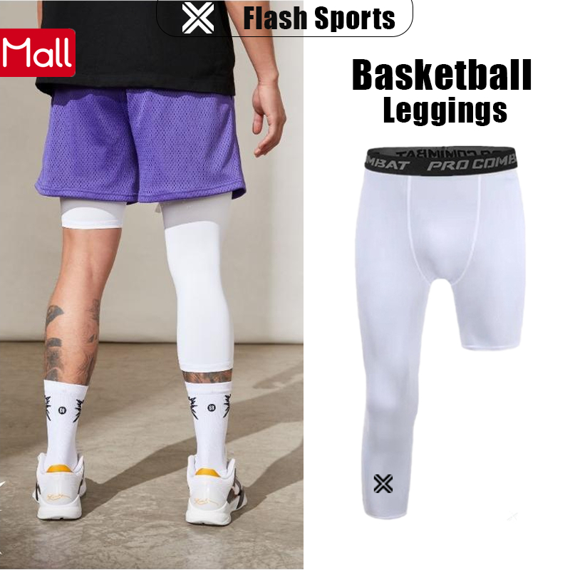 Flash Men Cycling Compression Leggings For Basketball Cool Dry Sports ...