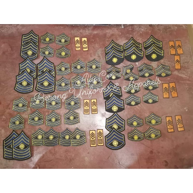 bfp ranggo rank patch dress blue, goa, tangerine | Shopee Philippines