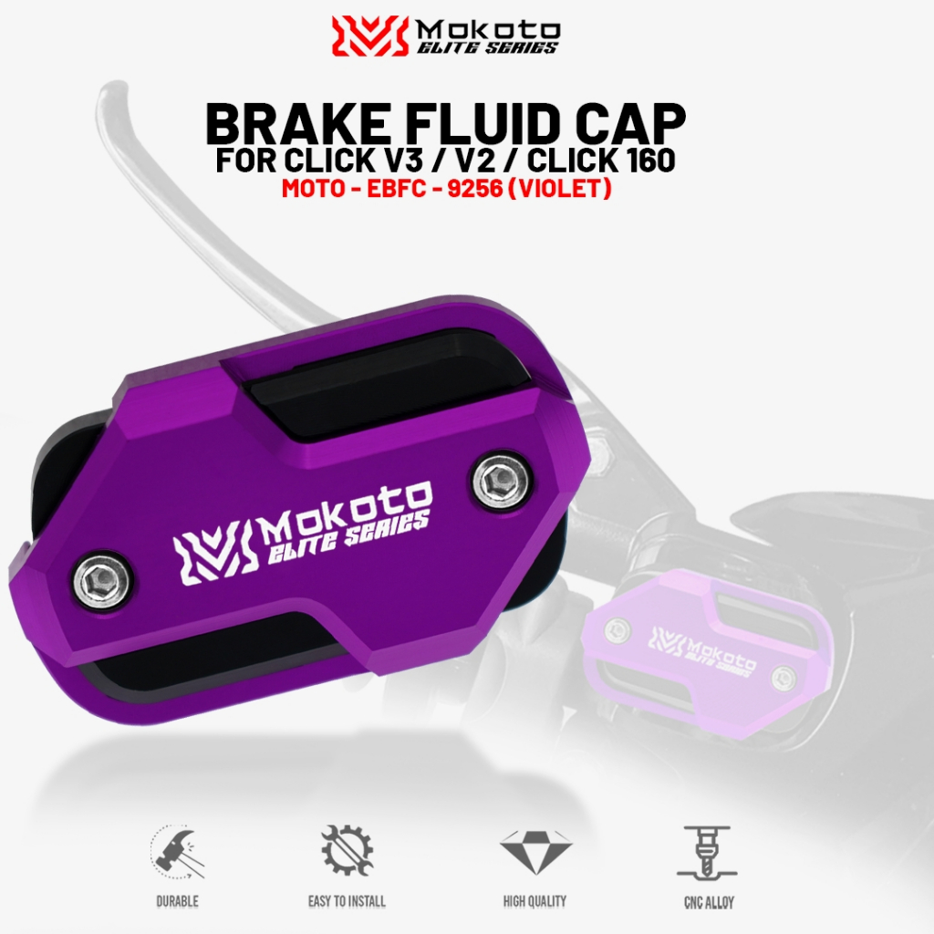 MOKOTO ELITE SERIES CLICK V2 V3 CLICK 160 CNC BRAKE FLUID CAP COVER/OIL ...