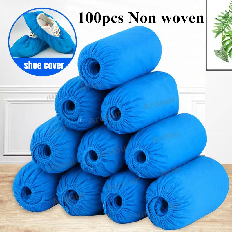 Disposable Boot Shoes Covers 100PCS non-woven fabric Indoor dust Resist ...