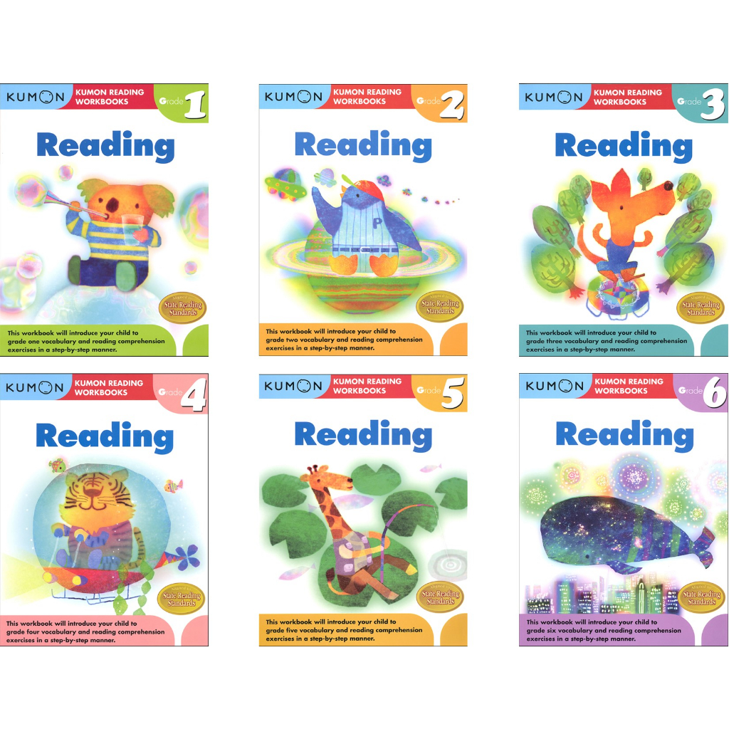 Kumon Reading Workbooks: Reading (Grades 1 - 6) | Shopee Philippines
