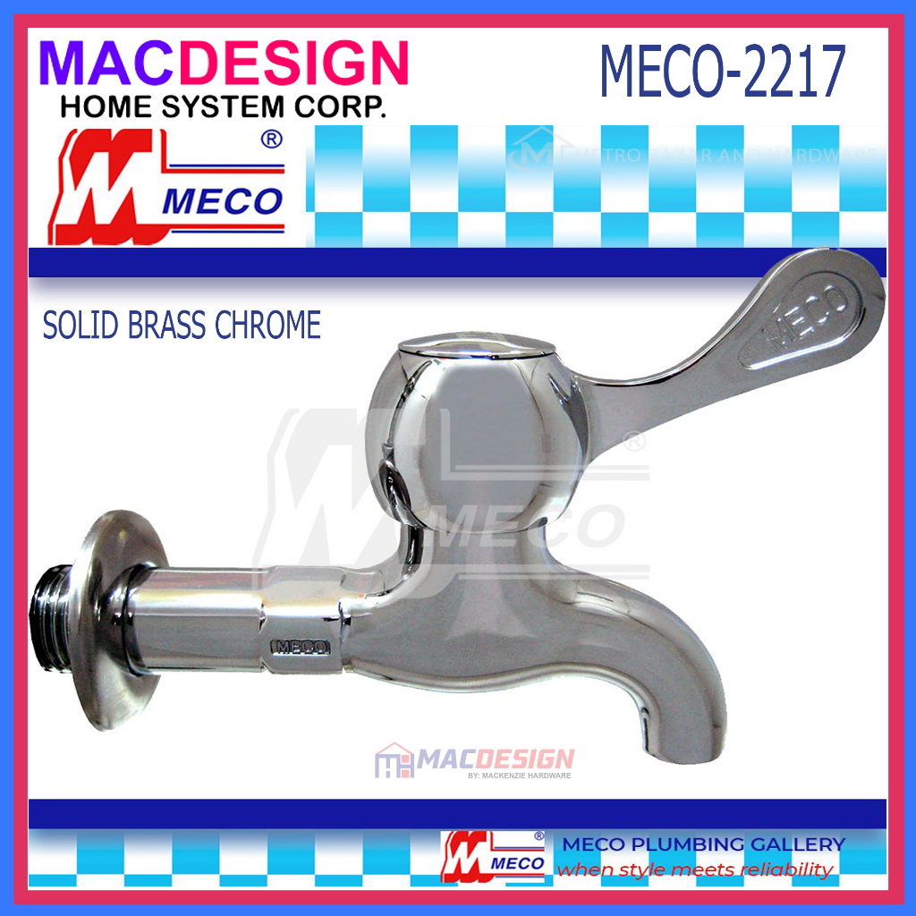 MECO 2217 - FAUCET SOLID BRASS CHROMED | Shopee Philippines