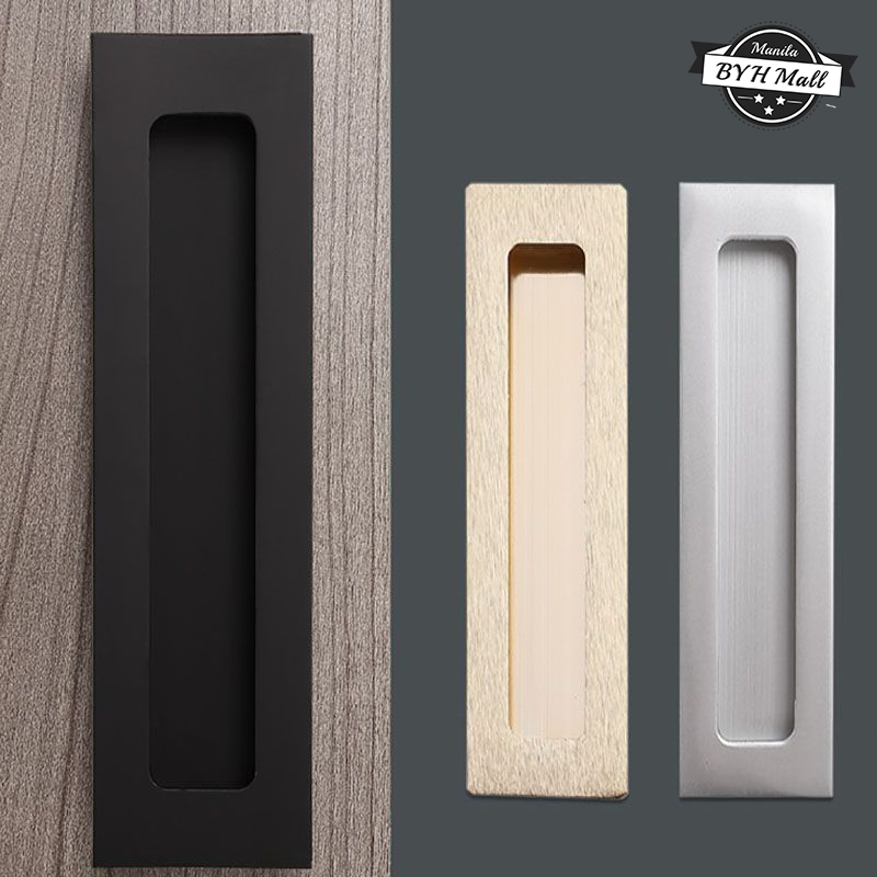Hidden Sliding Door Handles Sliding Barn Wooden Door Handle Black ...