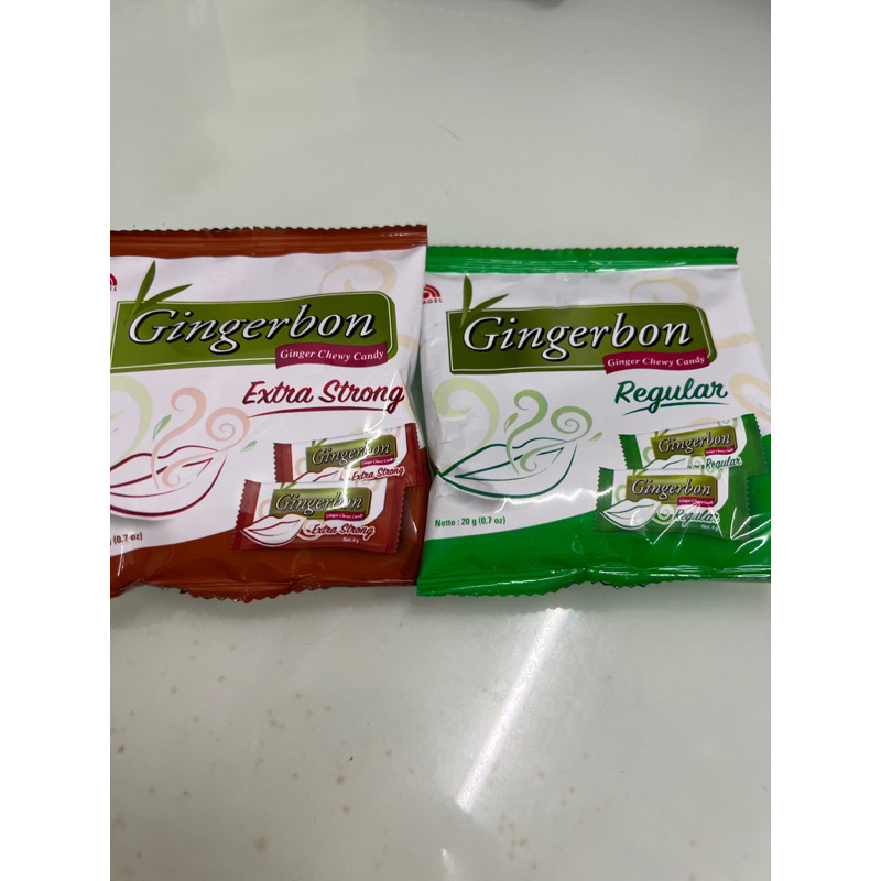 Gingerbon 20g Regular or Extra Strength Ginger Candy Chewy | Shopee ...