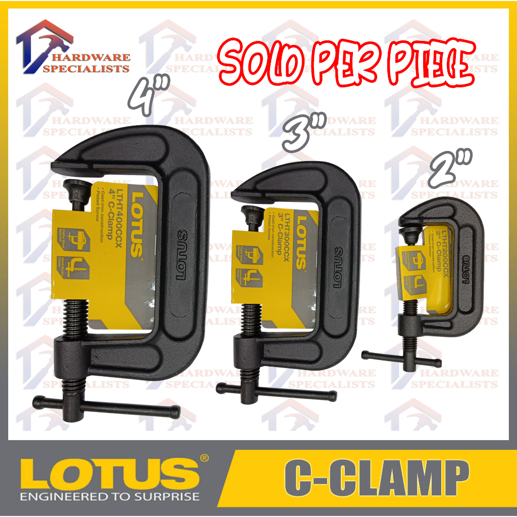 Lotus C-Clamp 2" | 3" or 4" SOLD PER PIECE | | Shopee Philippines