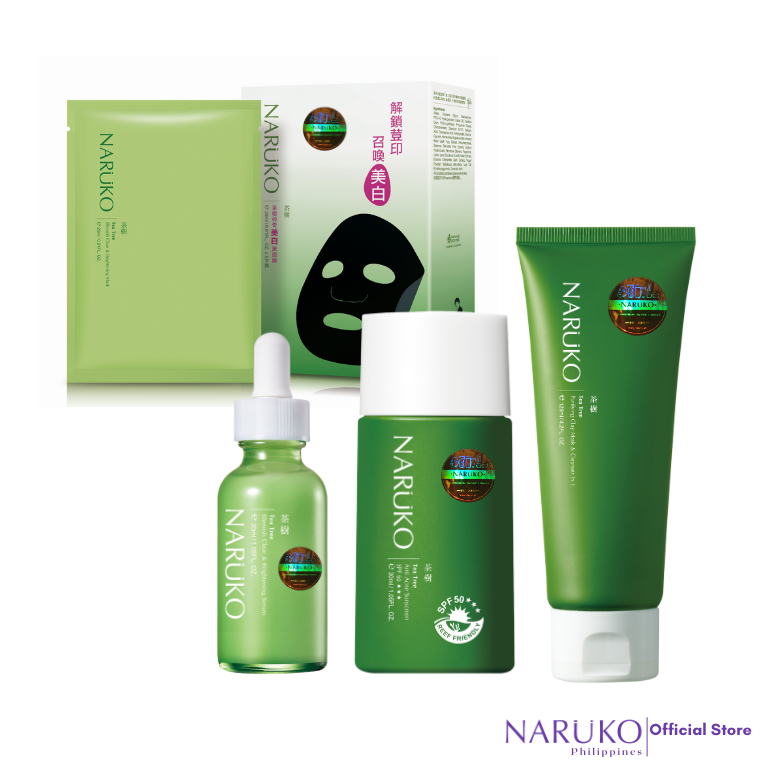 Naruko Tea Tree Brightening New Set | Shopee Philippines