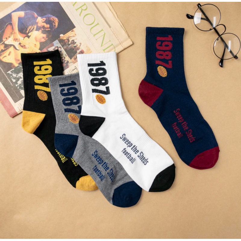 Korean Socks - 1987 Number Socks - Iconic Socks | Shopee Philippines