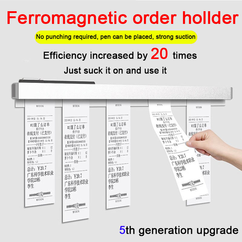 Ticket Holder Bill Receipt Check Holder Alloy Paper Tab Clip Organizer ...