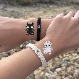 𝙇𝙃 / 2pcs Light Fury & Toothless Couple Knot Bracelet | Shopee Philippines