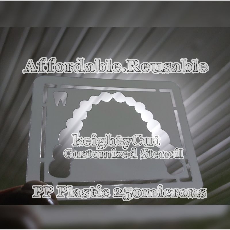 Upper and Lower Dental Arch Stencil by keightyCut | Shopee Philippines