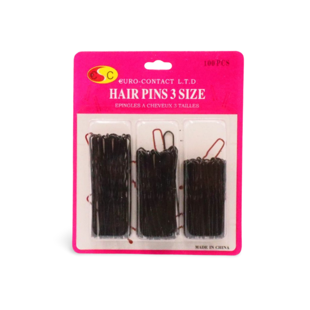 Gladking 3 Multi Length Black Waved U Shade Hair Pin / Bobby Pins ...