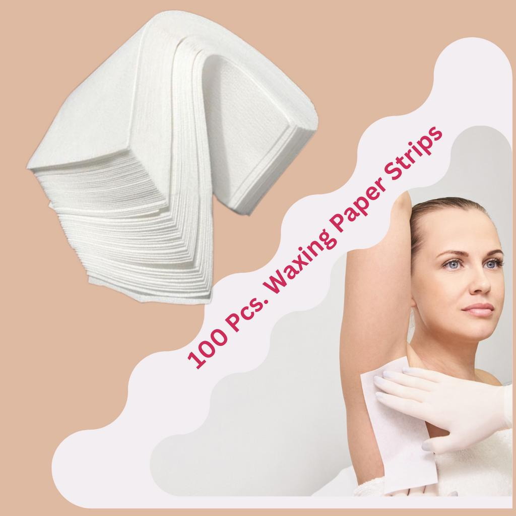 100 PIECES Depilatory Wax Paper Removal Strips Pads | Shopee Philippines