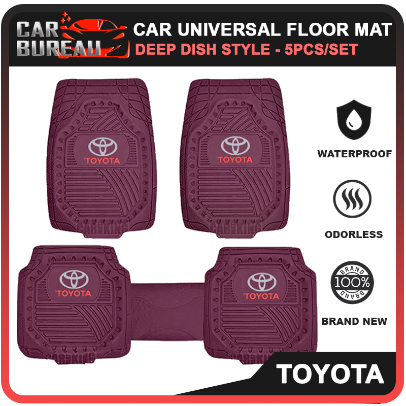 TOYOTA Heavy Duty Universal Car Floor Mat | DEEP Dish | Carmatking ...