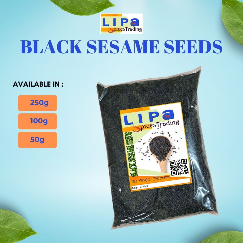 Lipa Spices Trading Black Sesame Seeds 250 Grams | 100 Grams | 50 Grams ...