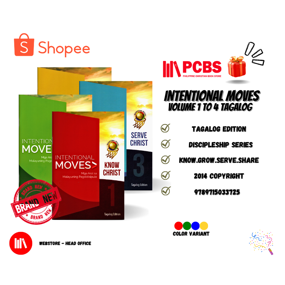 PCBS Intentional Moves TAGALOG Volume 1 - 4 (KNOW/GROW/SERVE/SHARE ...
