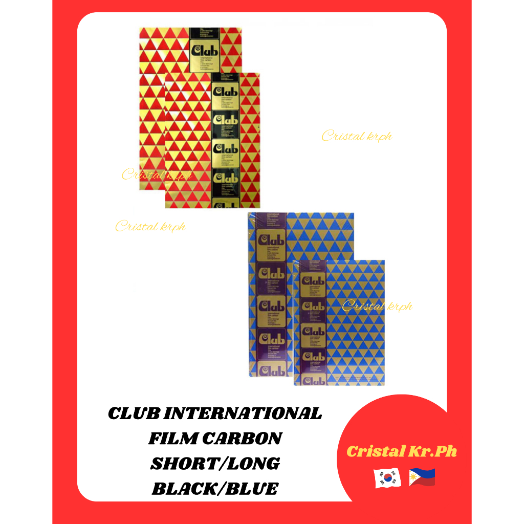 Club International Film Carbon Blue Carbon Paper Long Short (10Sheets ...