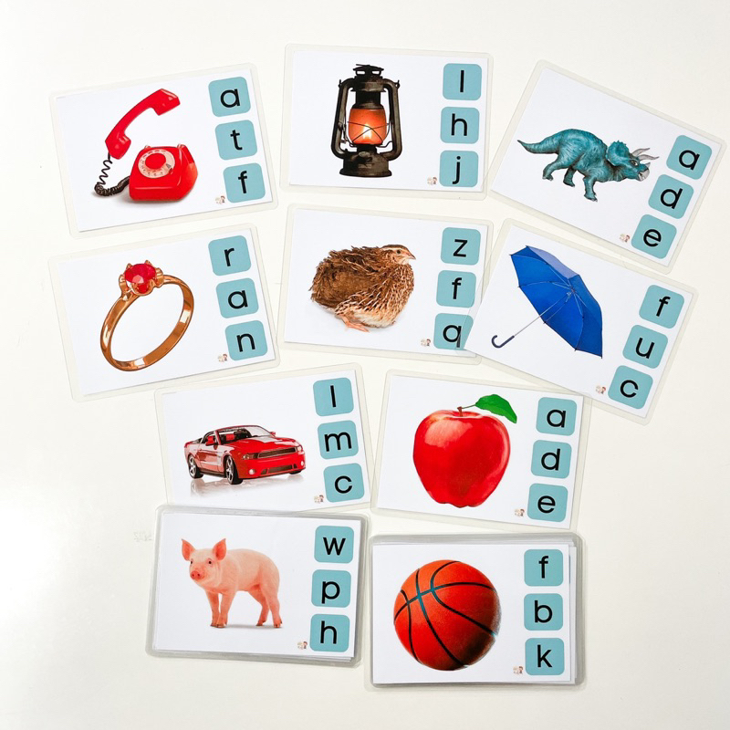 Activity Flashcard: Alphabets Beginning Sounds Clip Cards (Montessori ...