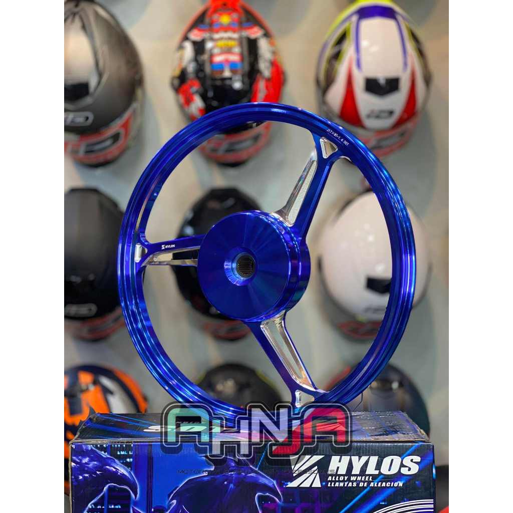 ORIGINAL HYLOS 17S H3 3-SPOKES CNC MAGS CLICK 125 150 / MIO SPORTY ...