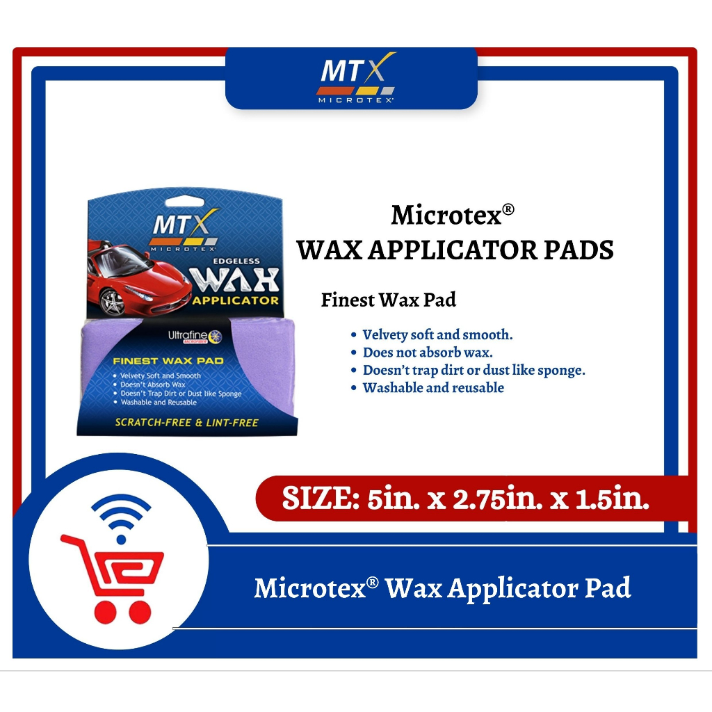 Microtex MTX Wax Applicator Finest Wax Pad | Shopee Philippines