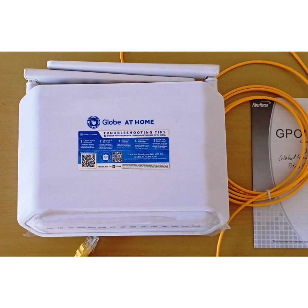 Globe At Home Fiber Modem Router GPON ONU HG6245D | Shopee Philippines