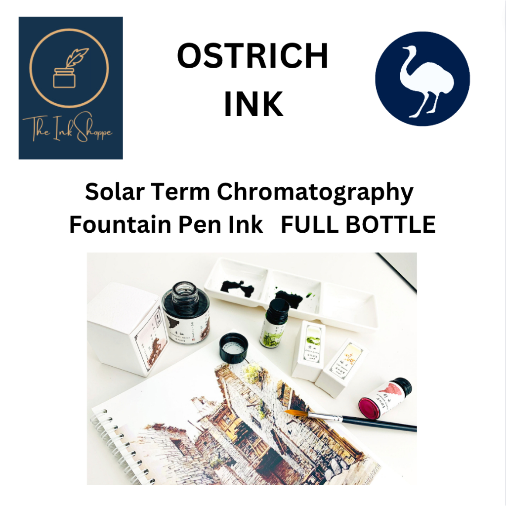 Ostrich Solar Term Chromatography Fountain Pen Ink FULL BOTTLE (10mL ...