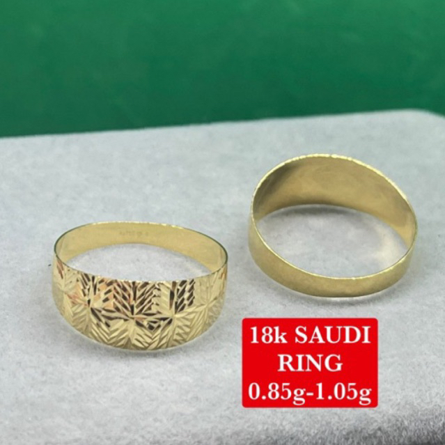 COD PAWNABLE 18k SAUDI GOLD DOME RING | Shopee Philippines
