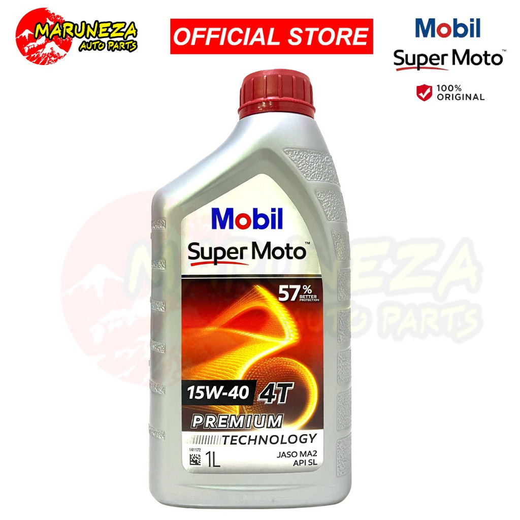 Mobil Super Moto 4T 15W-40 Premium Technology 1 Liter | Shopee Philippines